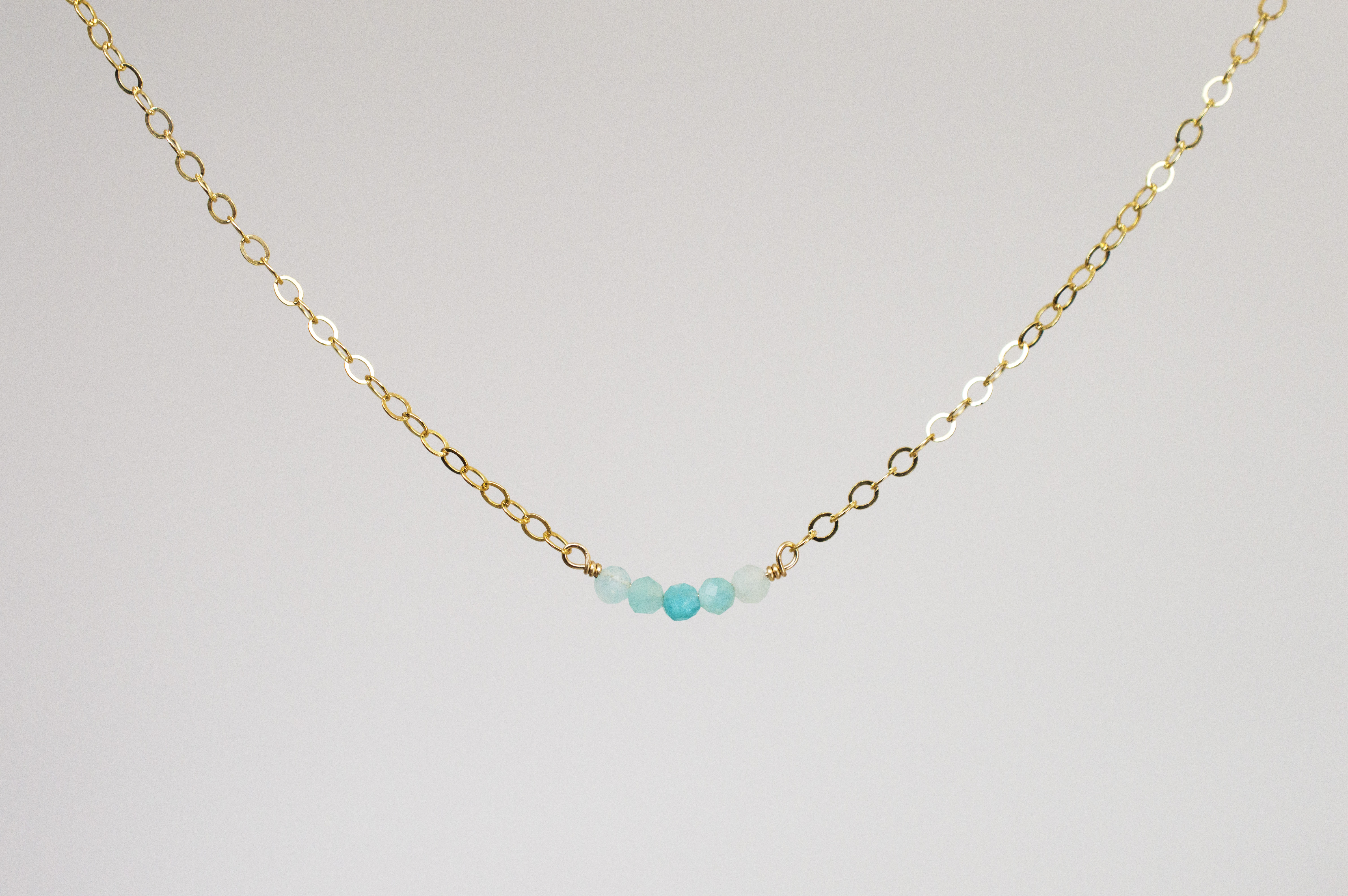 AMAZONITE SPROUT NECKLACE: GOLD | Orion Jewelry Design
